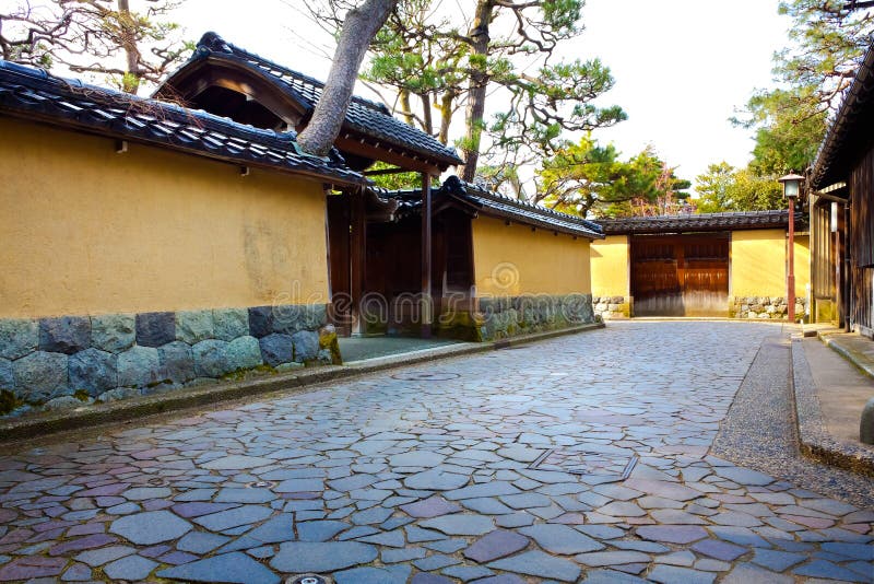 Road in a Japanese Village stock image. Image of color - 25272693