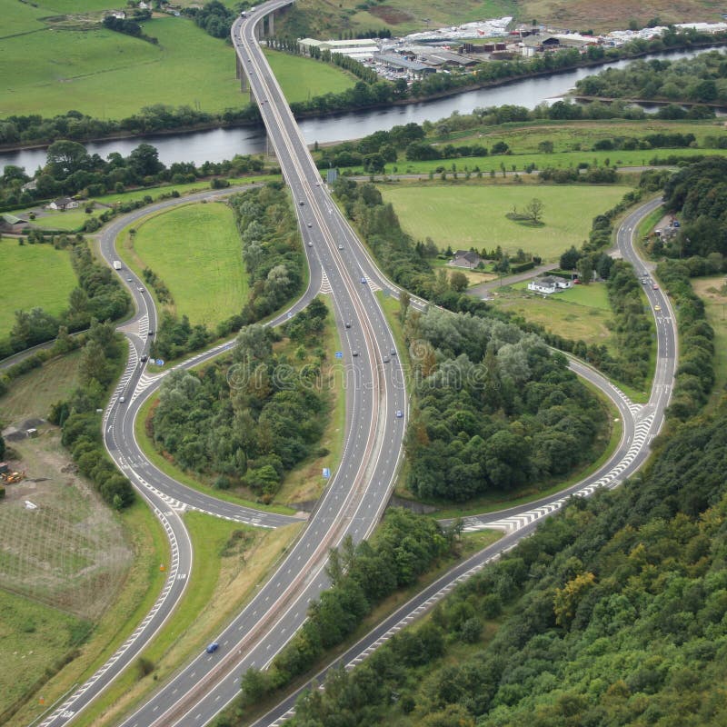 Road junction stock photo. Image of freeway, rural, united - 4325216