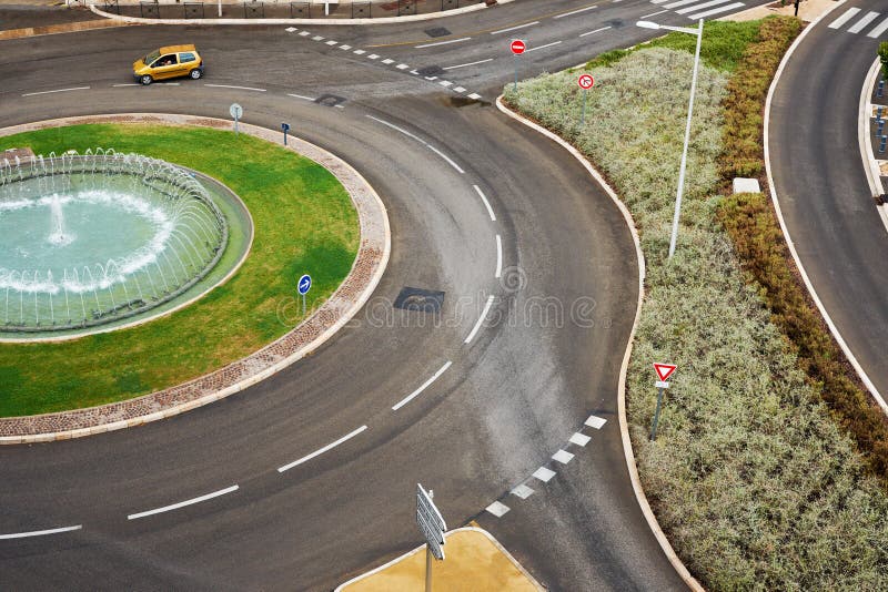 Road Junction Circular Motion Stock Image - Image of asphalt, city ...