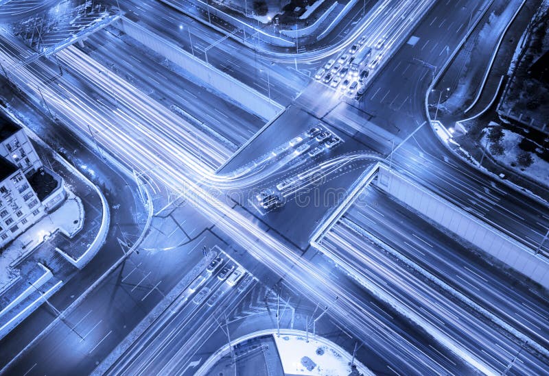 Road Junction Circular Motion Stock Image - Image of asphalt, city ...