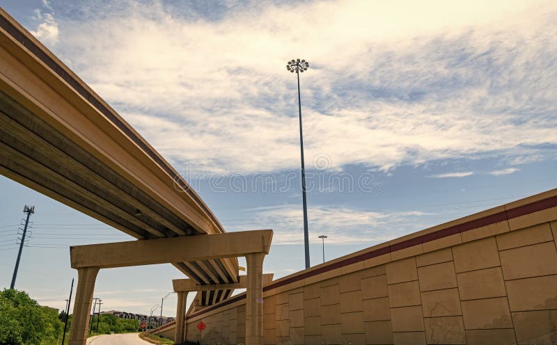 Road Junction. Flyover Architecture of Transport System. Bridge ...