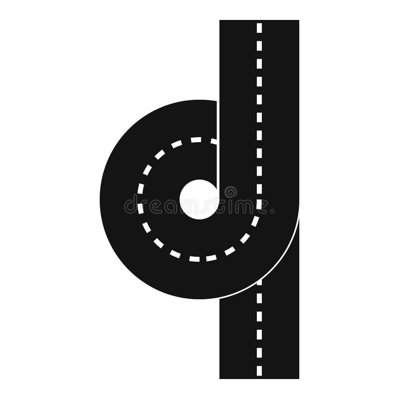 Road Junction Icon, Simple Style Stock Vector - Illustration of ...