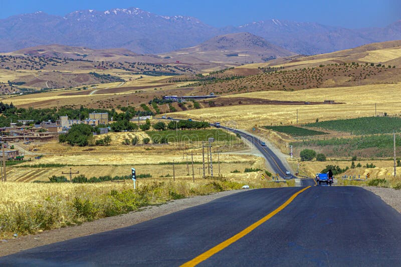 Road in Kurdistan Region, Ir Stock Image - Image of iranian, asphalt ...