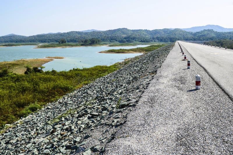 Road beside lake stock image. Image of walk, mountain - 28327151