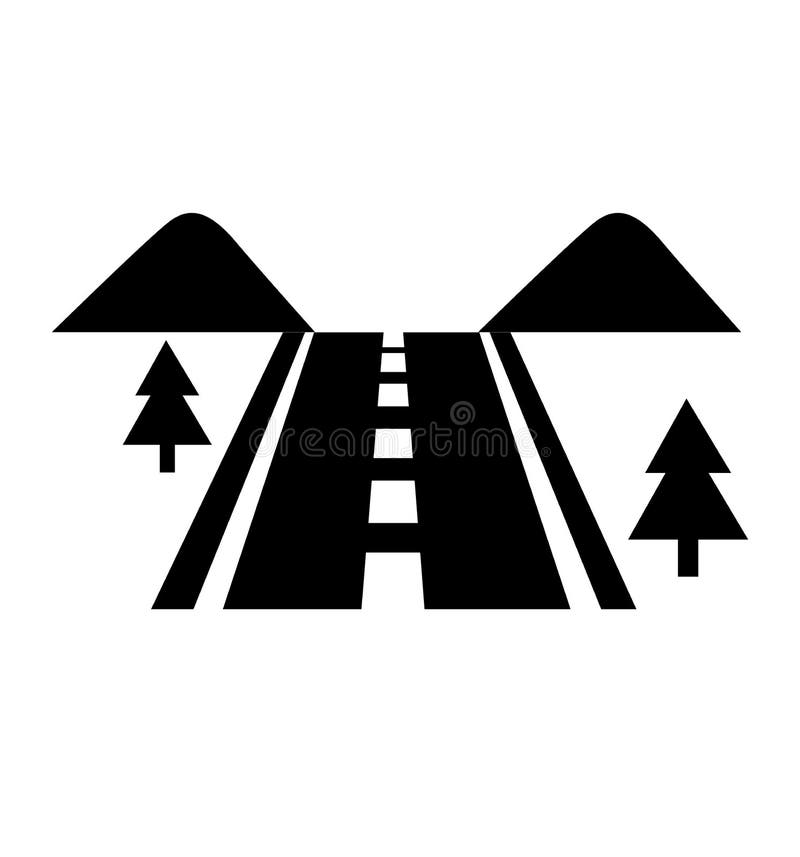 Road Car Icon Sign Vector Illustration Isolated on White Stock Vector ...