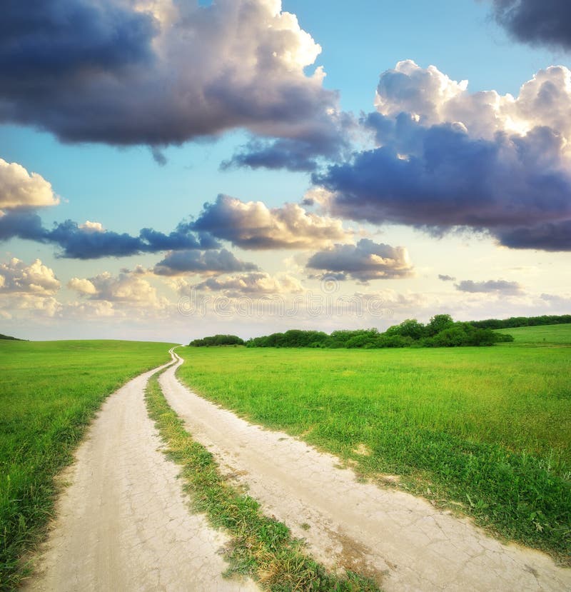 Road lane stock photo. Image of agriculture, forest, pasture - 61891598