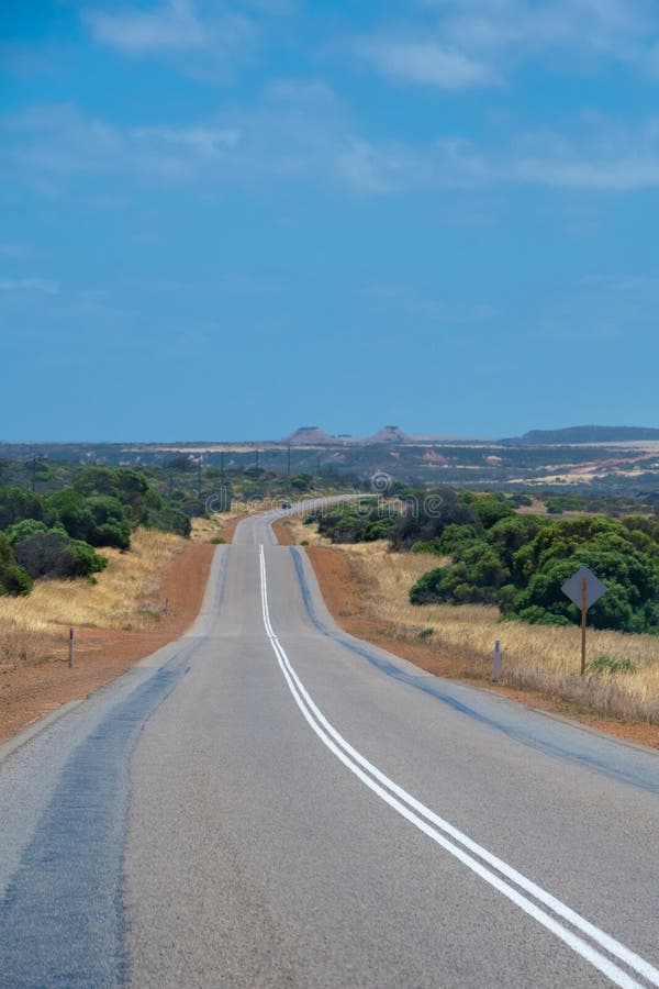 Road Leading through Australian Bush Landscape during Spring Stock ...