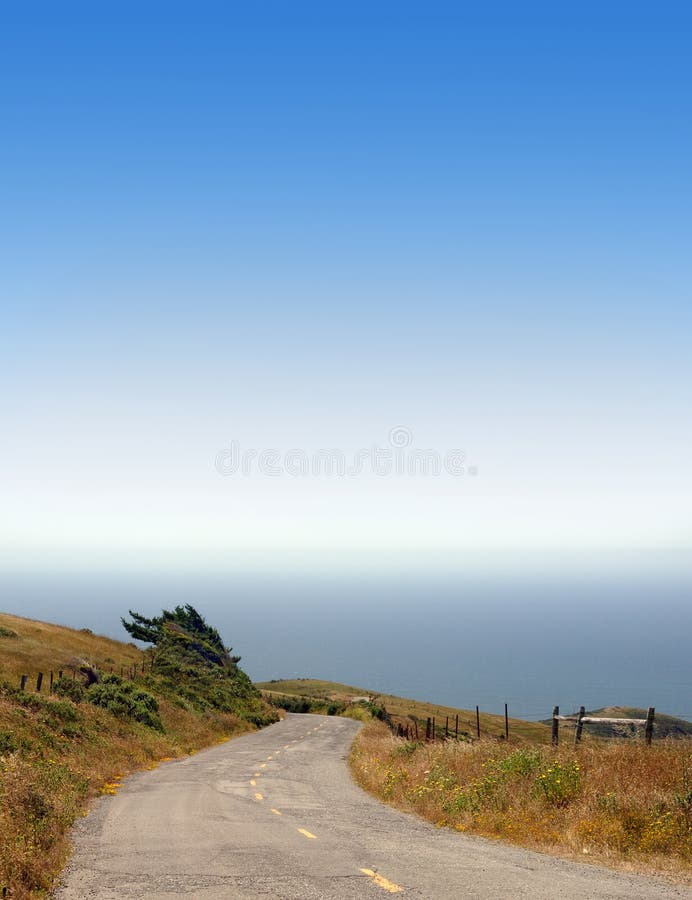 Winding Road to the Ocean stock photo. Image of path, adventure - 275214
