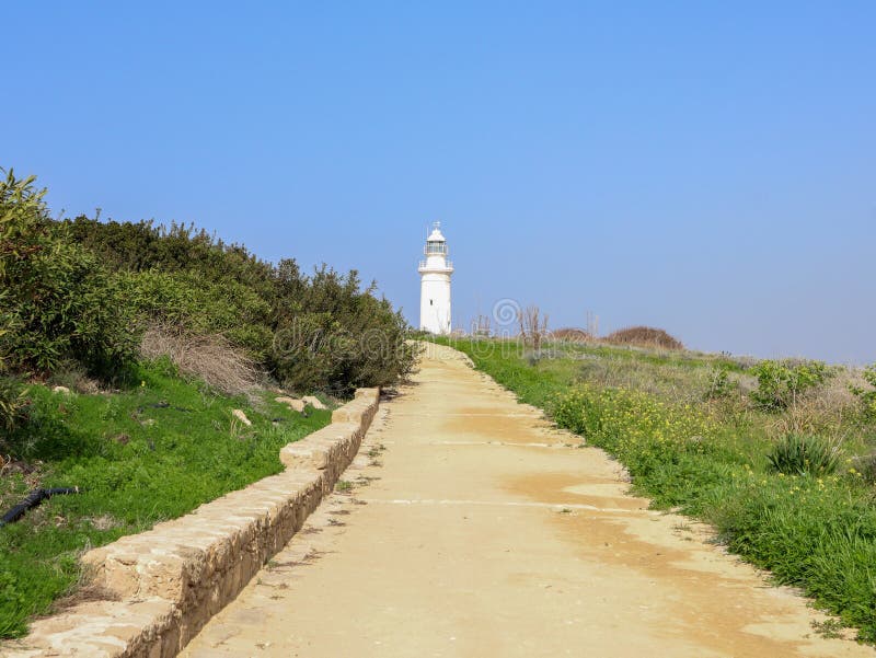 The Road Leading To the Old Lighthouse Stock Photo - Image of ...