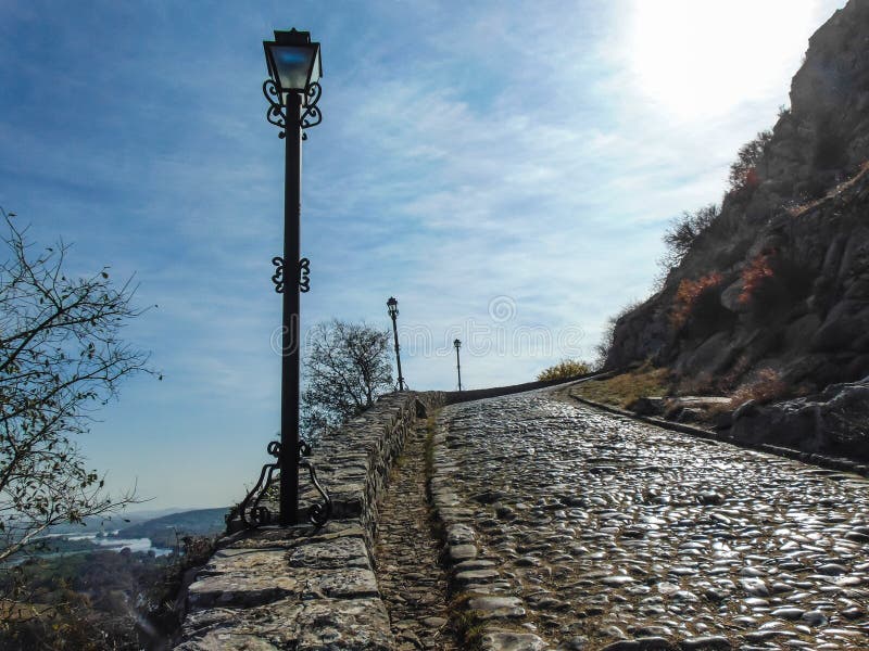 Road Leading To Rozafa Castle. Stock Photo - Image of holiday, heritage ...