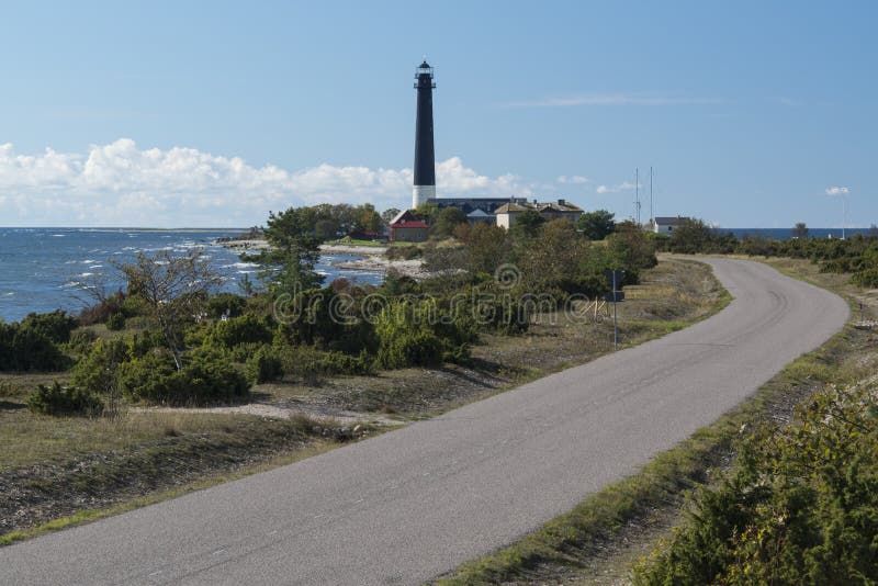 Road to lighthouse stock image. Image of coastline, tourism - 10210015