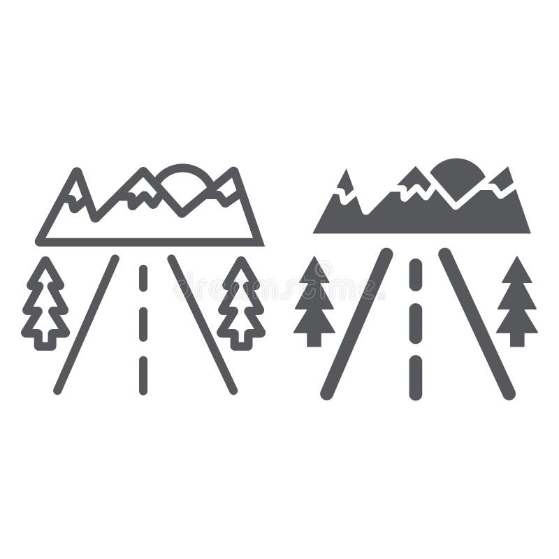 Road Line Icon, Asphalt and Traffic, Way Sign Stock Vector ...