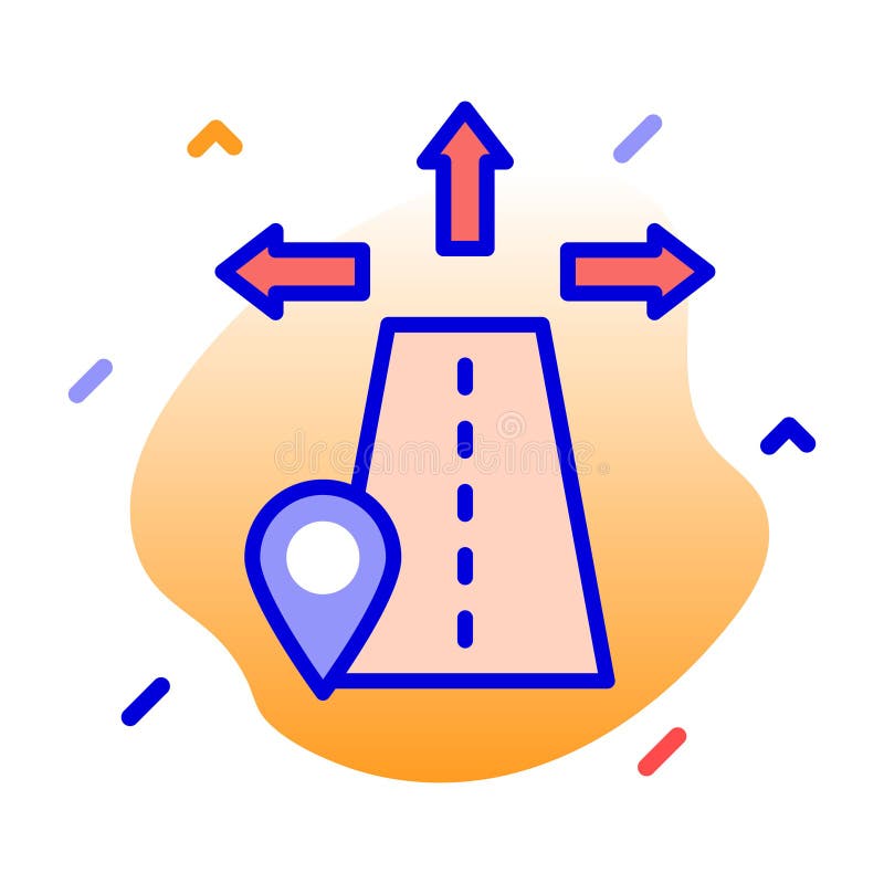 Road Location Isolated Vector Icon Which Can Easily Modify or Edit ...