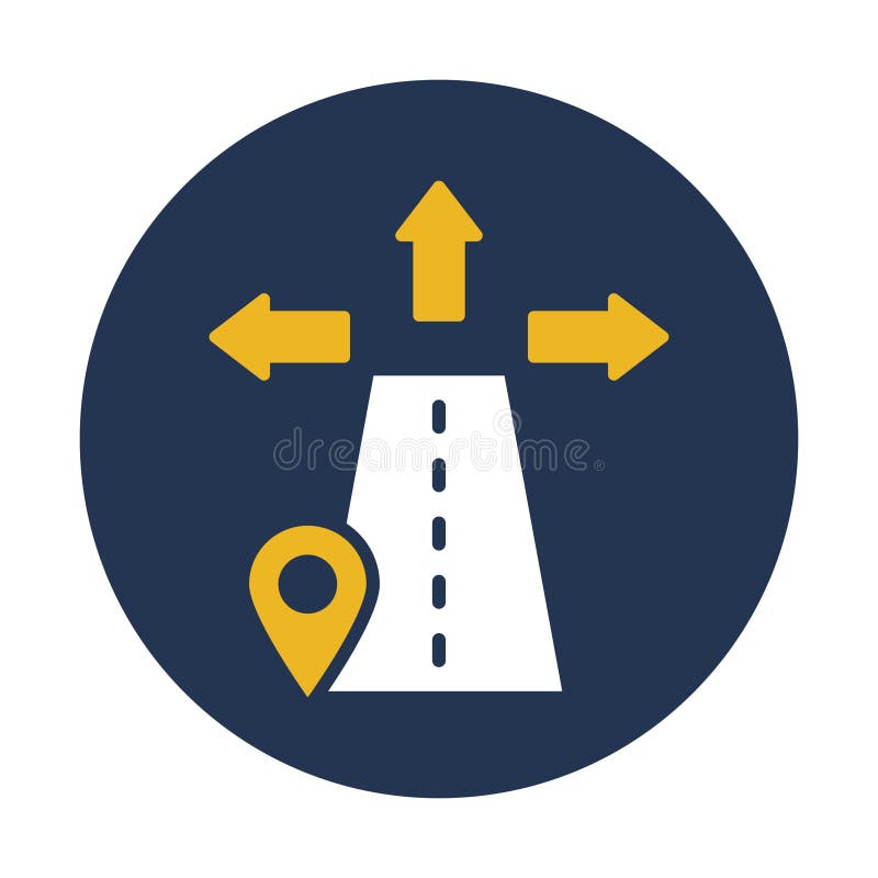 Road Location, Direction, Road, Location Fully Editable Vector Icon ...