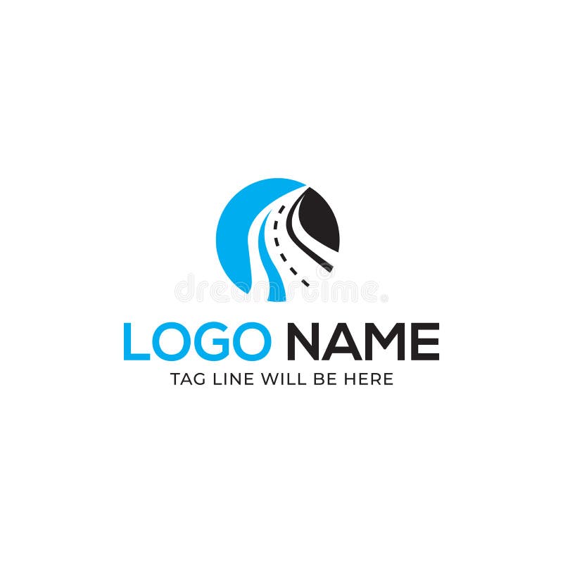 Road Logo Design Template stock illustration. Illustration of sign ...