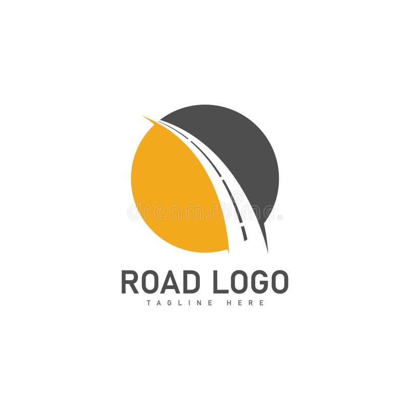 Road Logo Road Logo Vector Template Icon Stock Vector - Illustration of ...
