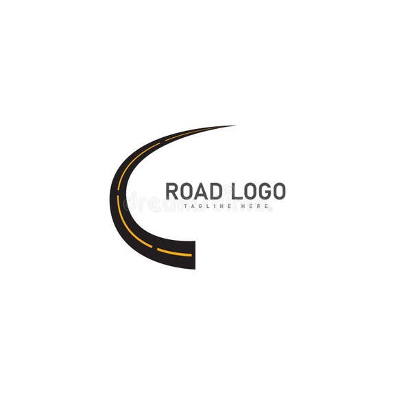 Road Logo Road Logo Vector Template Icon Stock Vector - Illustration of ...
