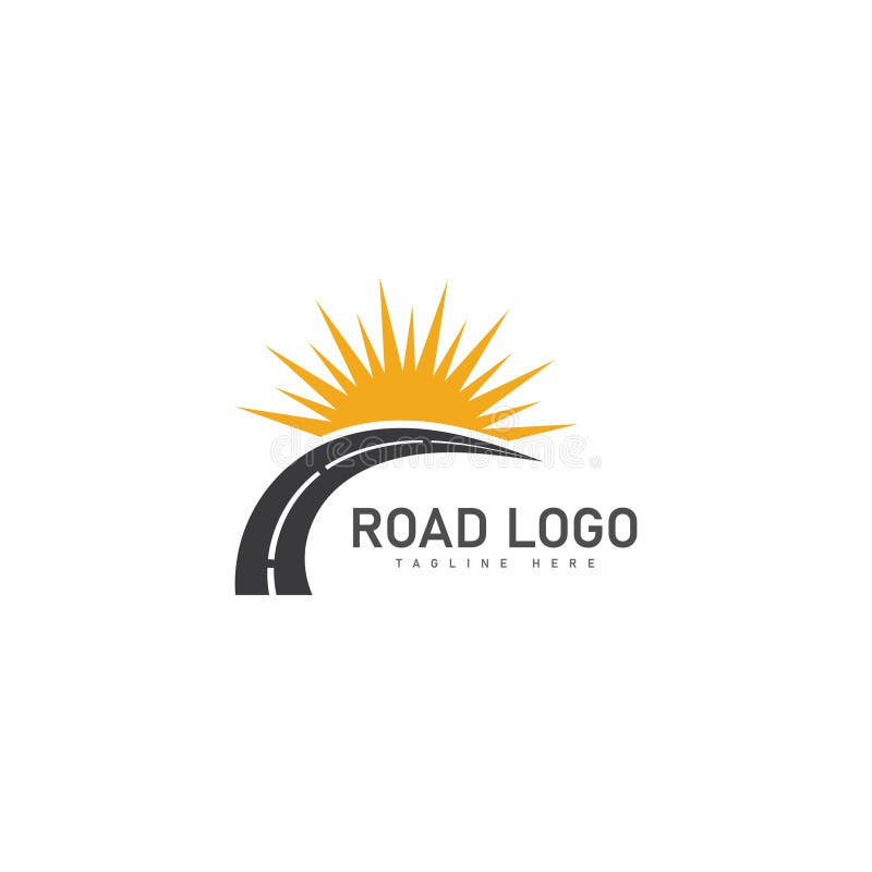Road Logo Road Logo Vector Template Icon Stock Vector - Illustration of ...