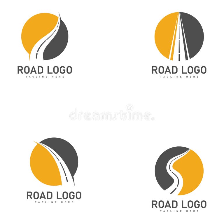 Road Logo Road Logo Vector Template Icon Stock Vector - Illustration of ...