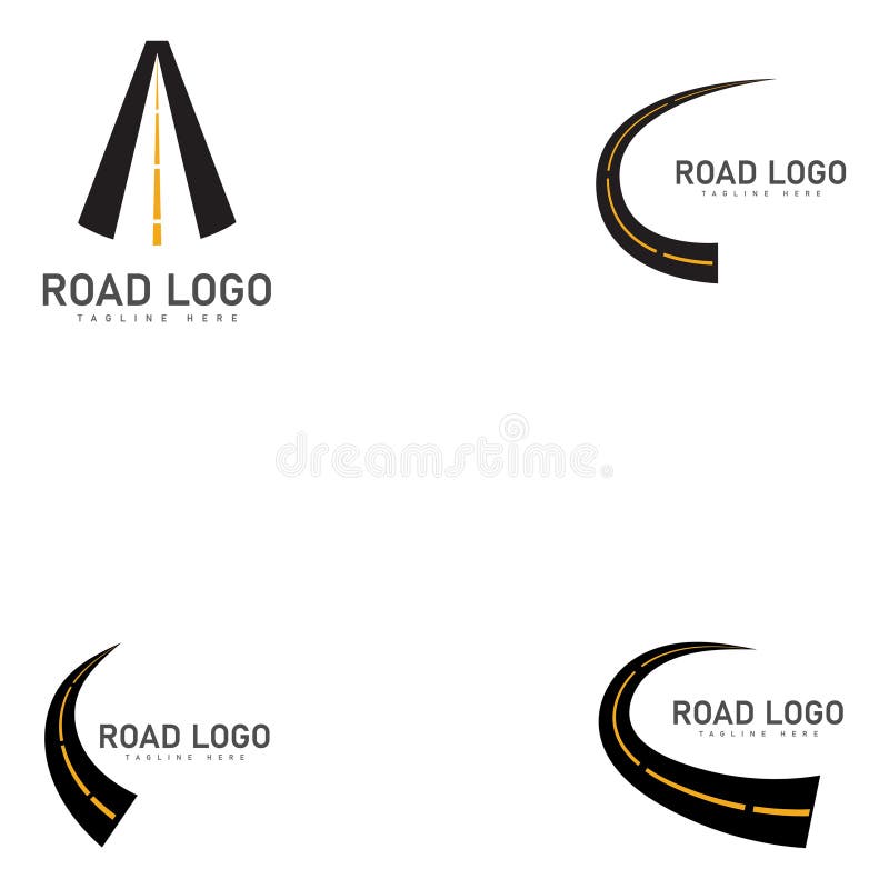 Road Logo Road Logo Vector Template Icon Stock Vector - Illustration of ...
