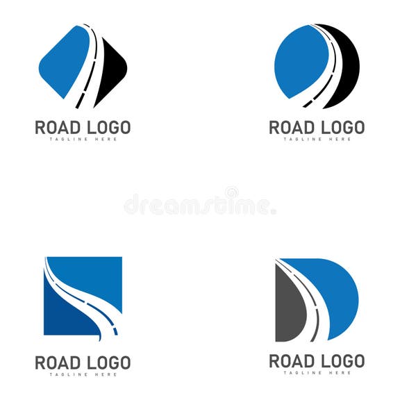 Road Logo Road Logo Vector Template Icon Stock Vector - Illustration of ...