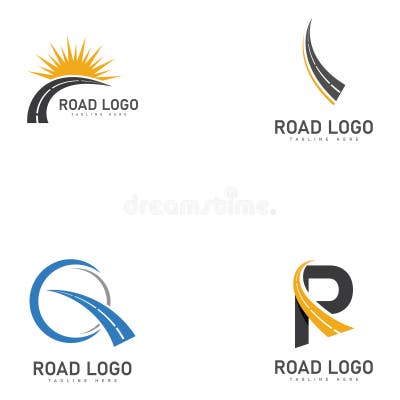Road Logo Road Logo Vector Template Icon Stock Vector - Illustration of ...