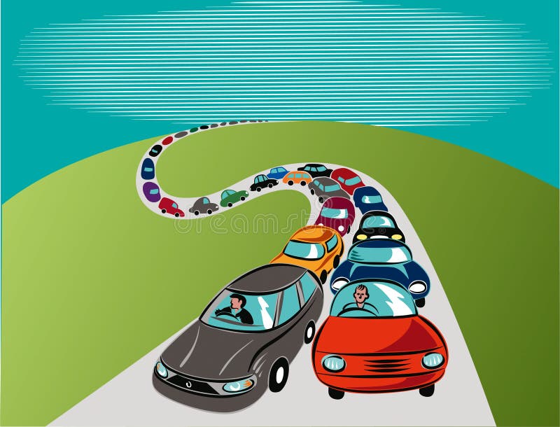 Cars Queue Stock Illustrations – 199 Cars Queue Stock Illustrations ...