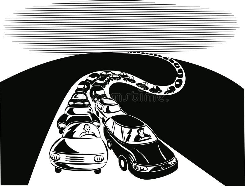 Cars Queue Stock Illustrations – 126 Cars Queue Stock Illustrations ...