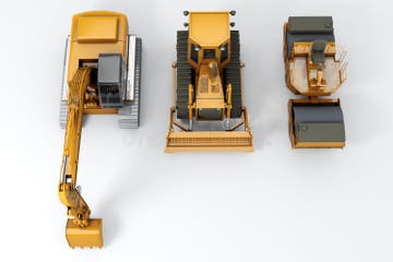 Excavator Top View Stock Illustrations – 330 Excavator Top View Stock ...