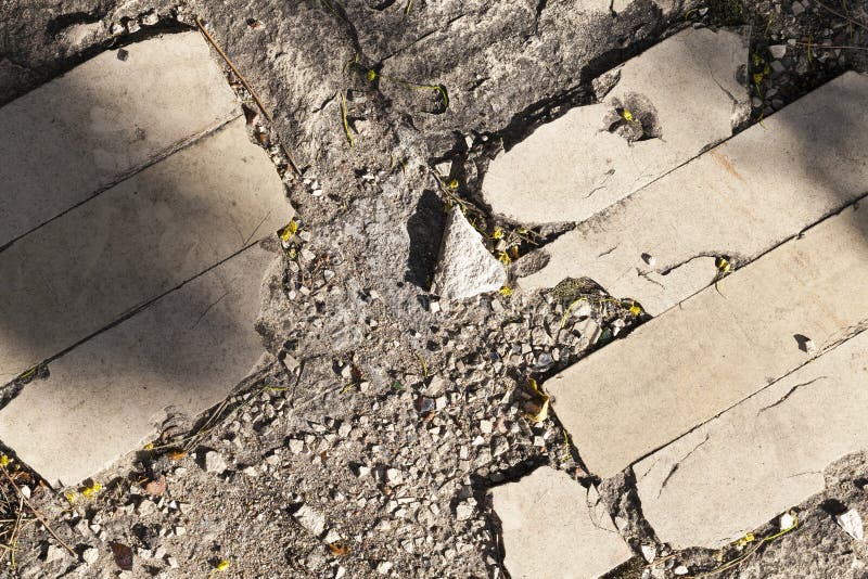 A Road Made of Tiles that Collapsed Stock Photo - Image of tile, street ...