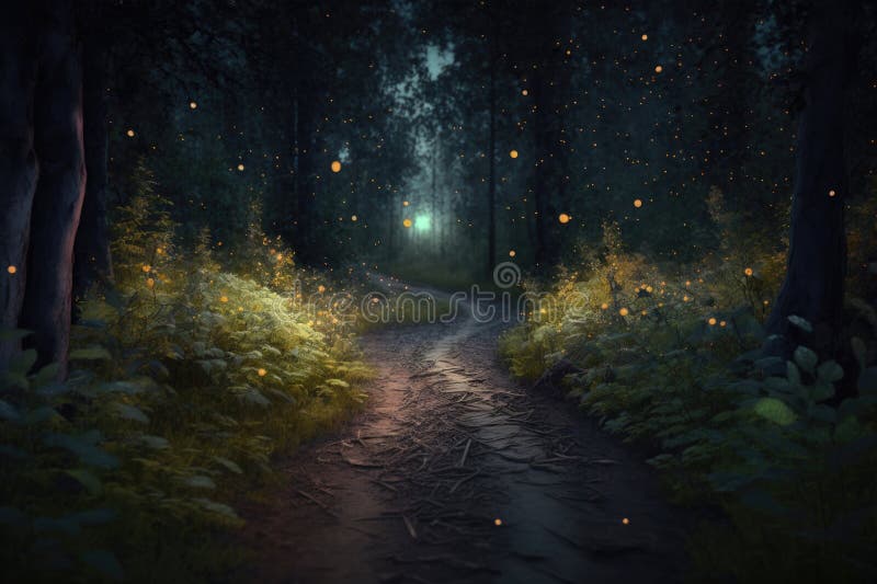 Road in Magic Forest. Illustration AI Generative Stock Illustration ...