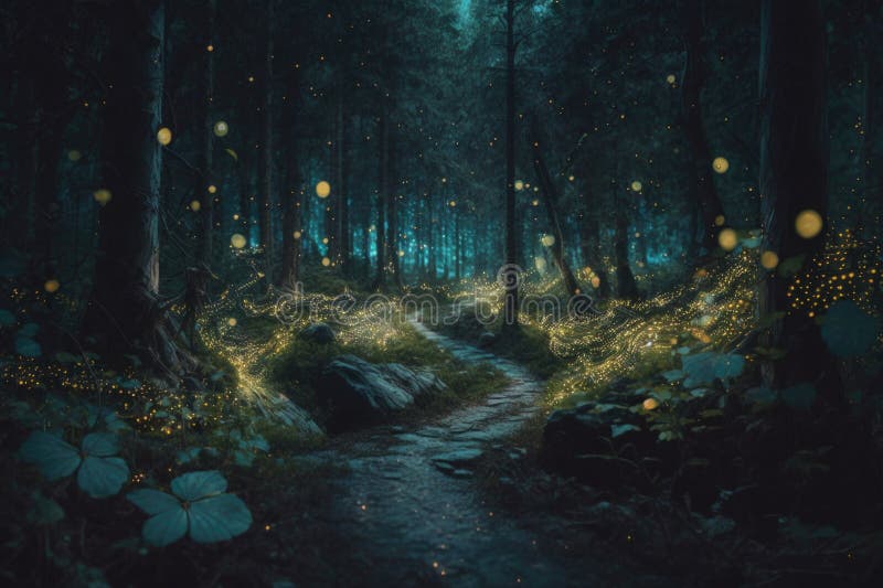 Road in Magic Forest. Illustration AI Generative Stock Illustration ...