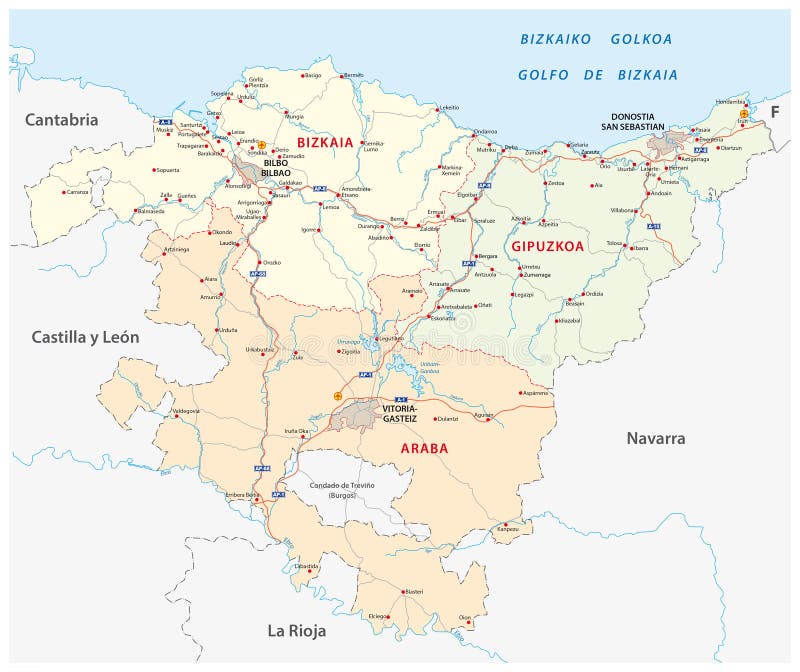 Spain administrative map stock illustration. Illustration of ...