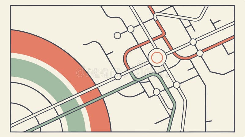 Road Map Design, City Streets Layout Vector Design Generative AI Stock ...