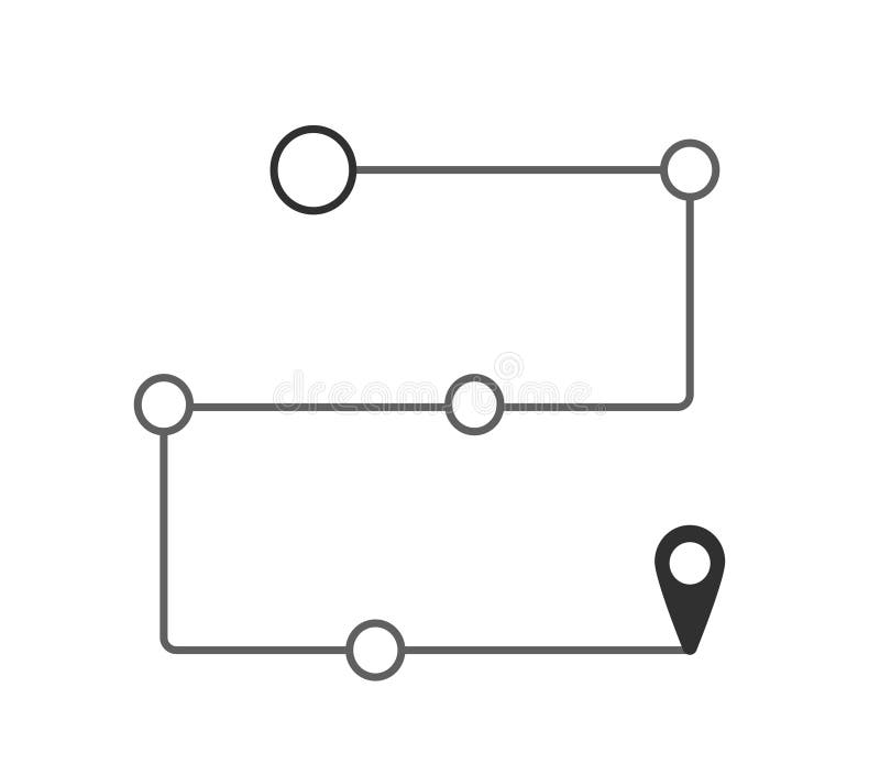Product Roadmap with Crossroads Decision. Roadmap Design Concept Stock ...
