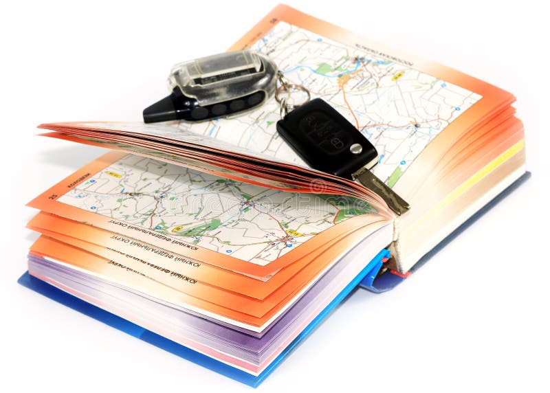 Road maps and key stock photo. Image of business, global - 128210544