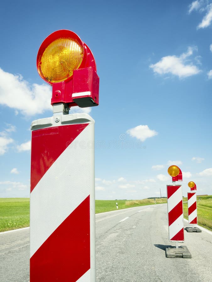 Road marker stock image. Image of tree, symbol, roadblock - 30267323