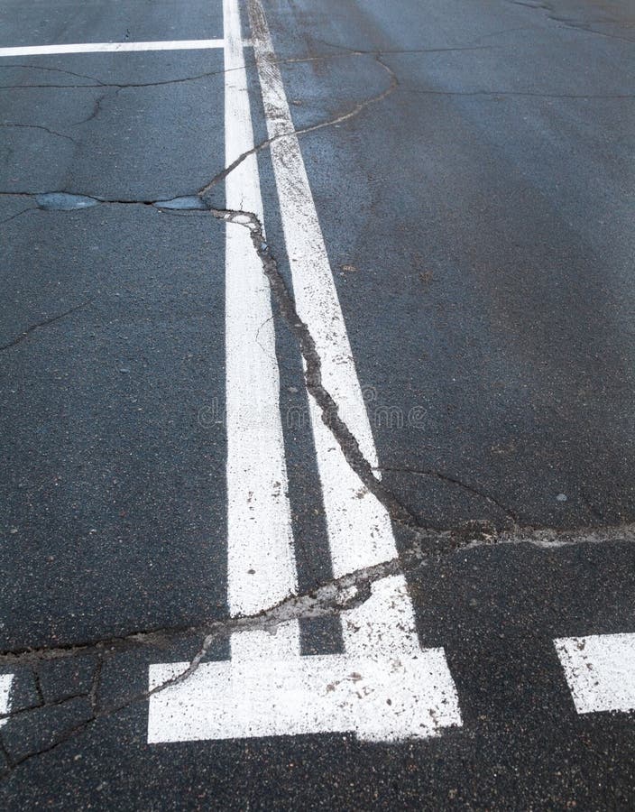 Road with Road Marking Lines Stock Photo - Image of marking, asphalt ...