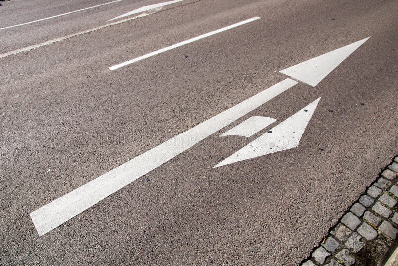 Road Marking Arrow Stock Photos - Download 1,907 Royalty Free Photos