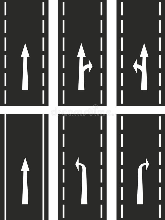 Road Lines Marks Stock Illustrations – 72 Road Lines Marks Stock ...