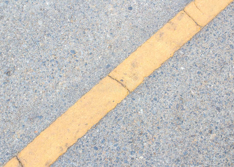 Road Marking - Yellow Line on the Road Texture Stock Image - Image of ...