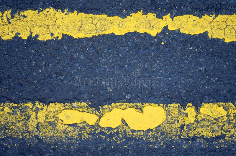 Road Markings (Double Yellow Lines) Stock Image - Image of lane, colour ...