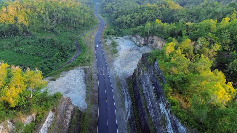 Road in the Middle of the Hill, Construction of a Bend in the Road ...