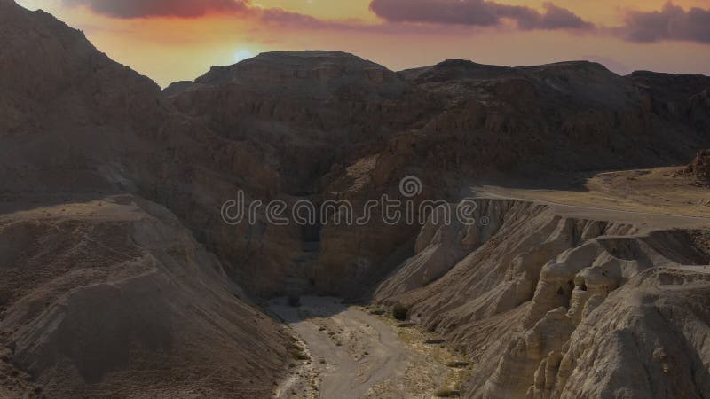 Road in the Middle of the Mountain, Sunset View Nature Stock Image ...