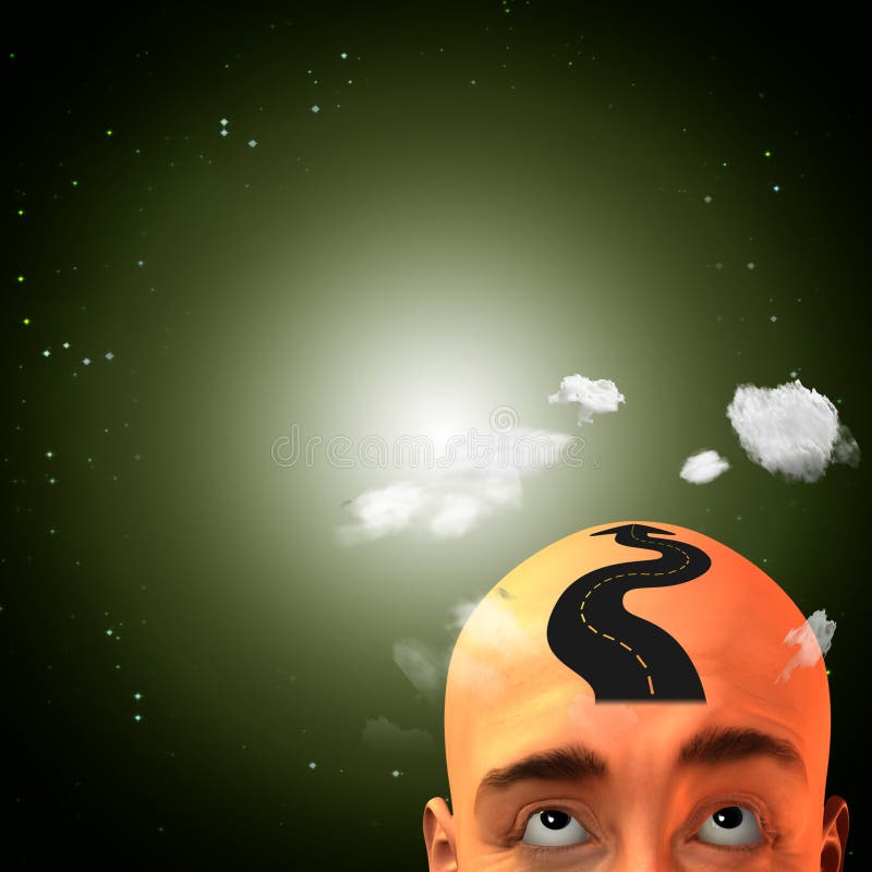 Road mind stock illustration. Illustration of people - 18129347