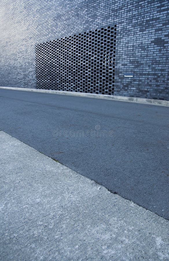 The Road and the Modern Construction Stock Image - Image of modern ...