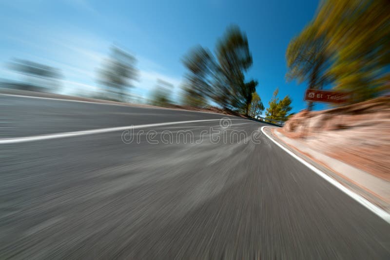 Road with a motion blur stock photo. Image of perspective - 17160436