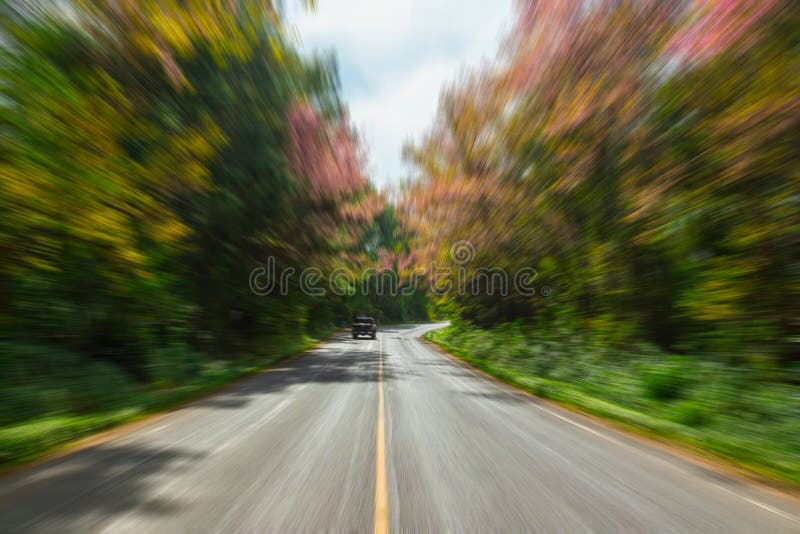 Road in motion blur. stock image. Image of fast, asphalt - 66339781