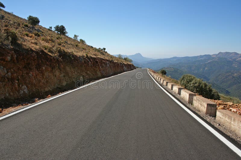 Road between mountains stock image. Image of fresh, road - 2486827