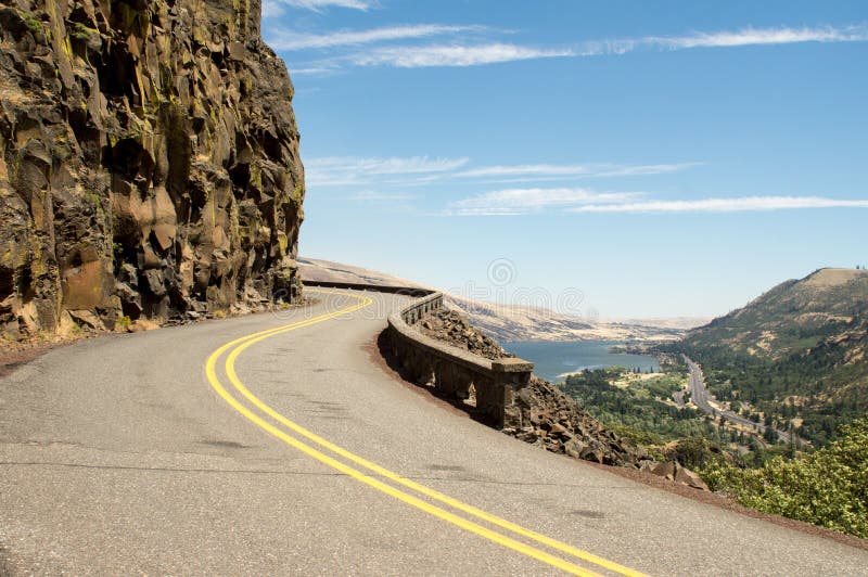 Road in the Mountains stock image. Image of cliff, beautiful - 101793623